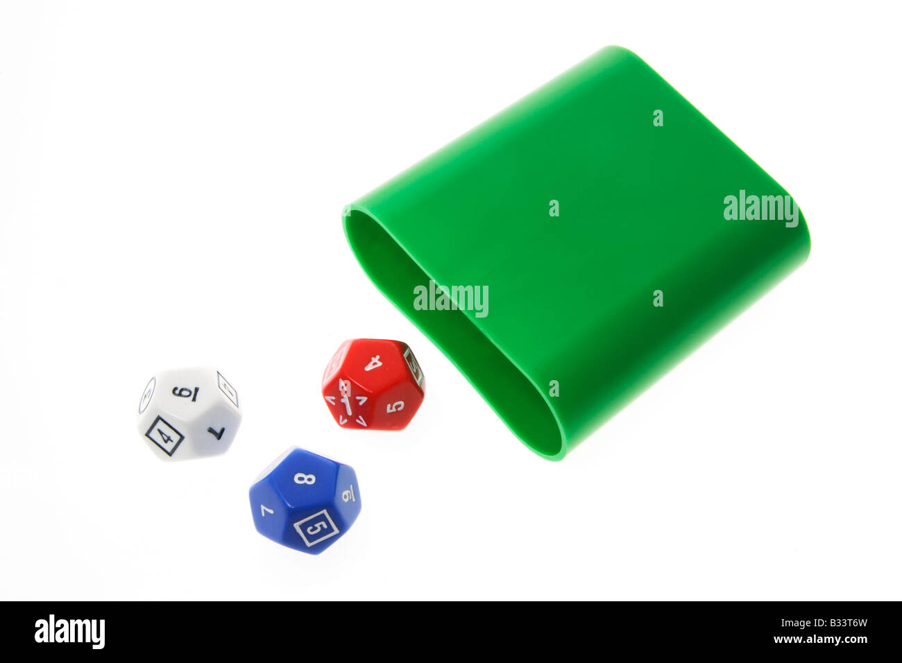 Dice and cup Cut Out Stock Images & Pictures - Alamy