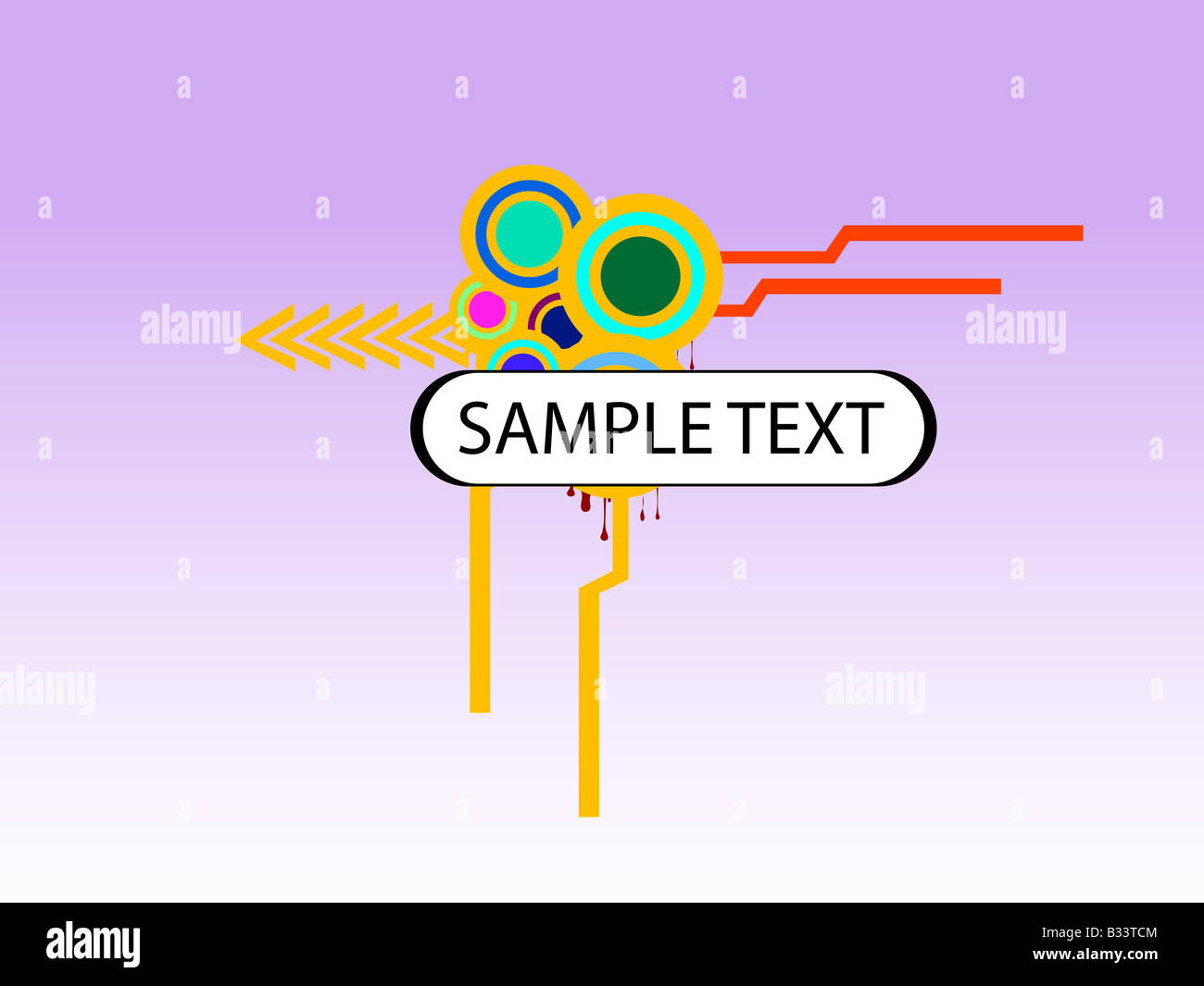 circles with text-box Stock Photo - Alamy