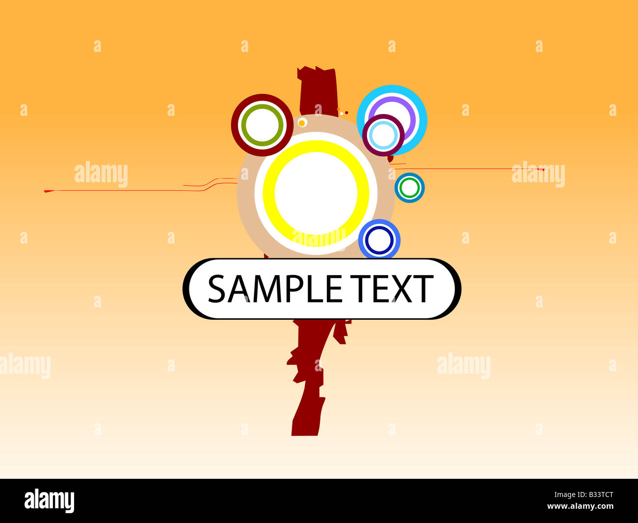 circles with text-box Stock Photo - Alamy