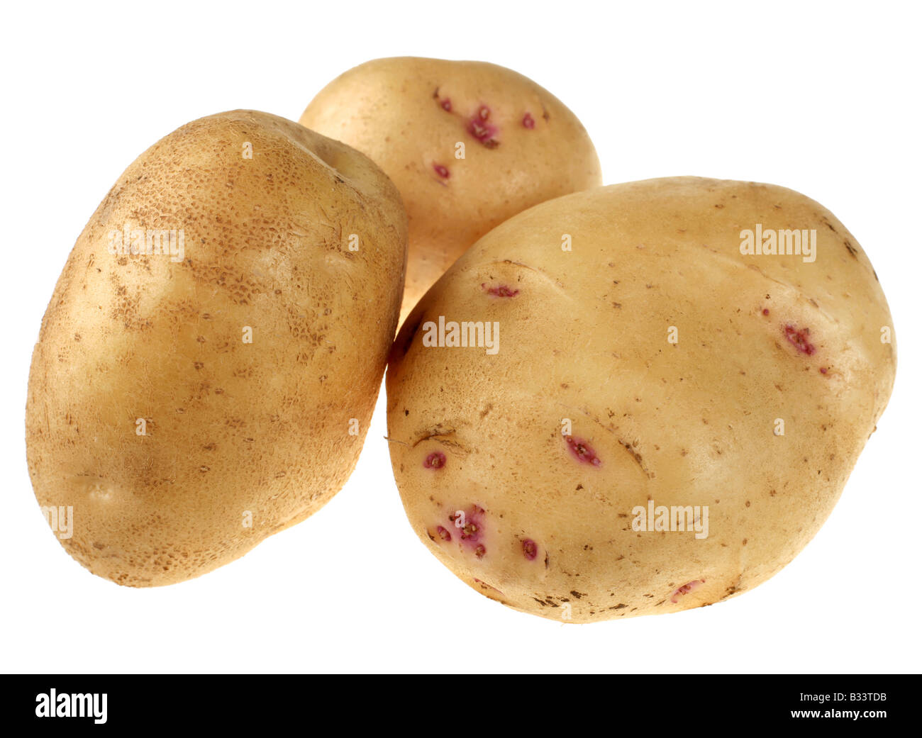 Yellow potato vegetable root closeup on white Stock Photo - Alamy
