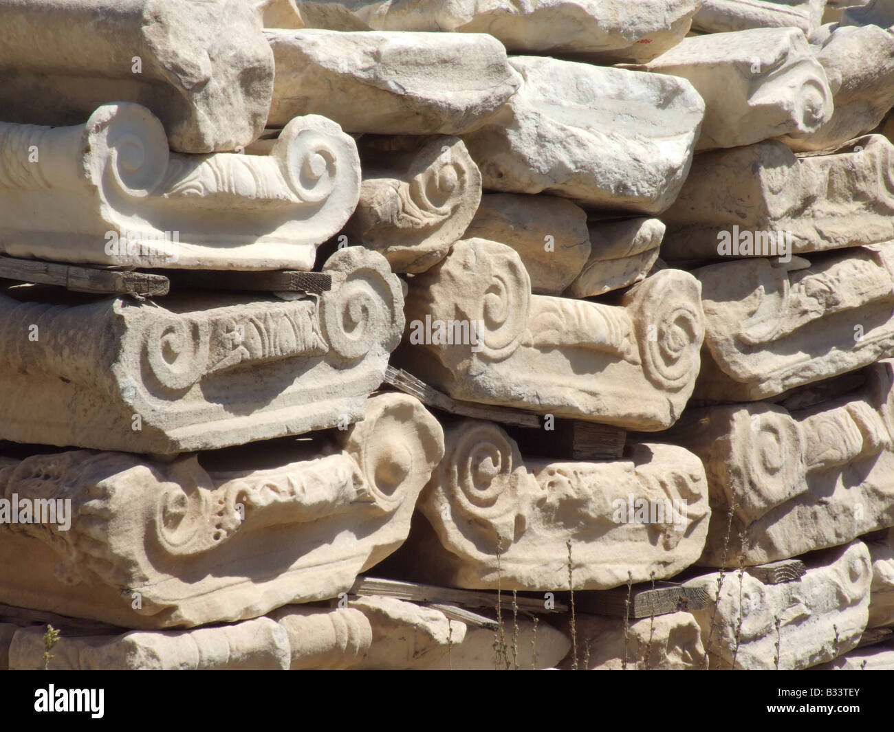 ancient relics by the parthenon in athens, greece Stock Photo - Alamy