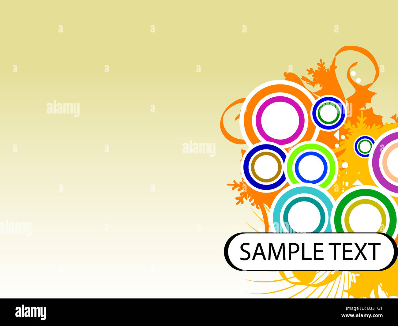 Swirly design text box hi-res stock photography and images - Alamy