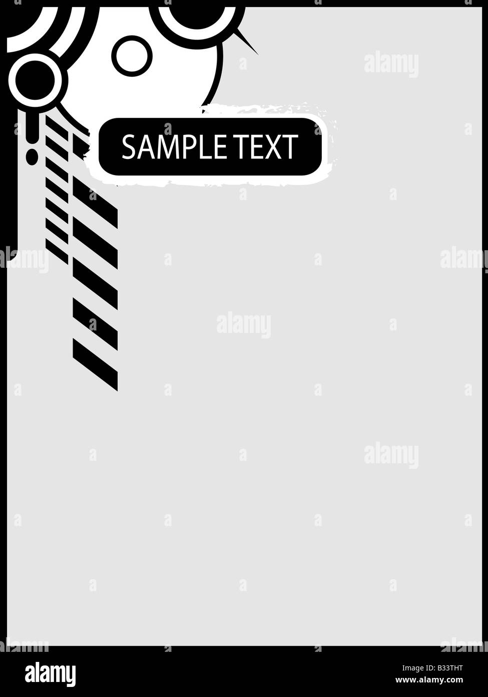 swirly circles with text-template Stock Photo - Alamy