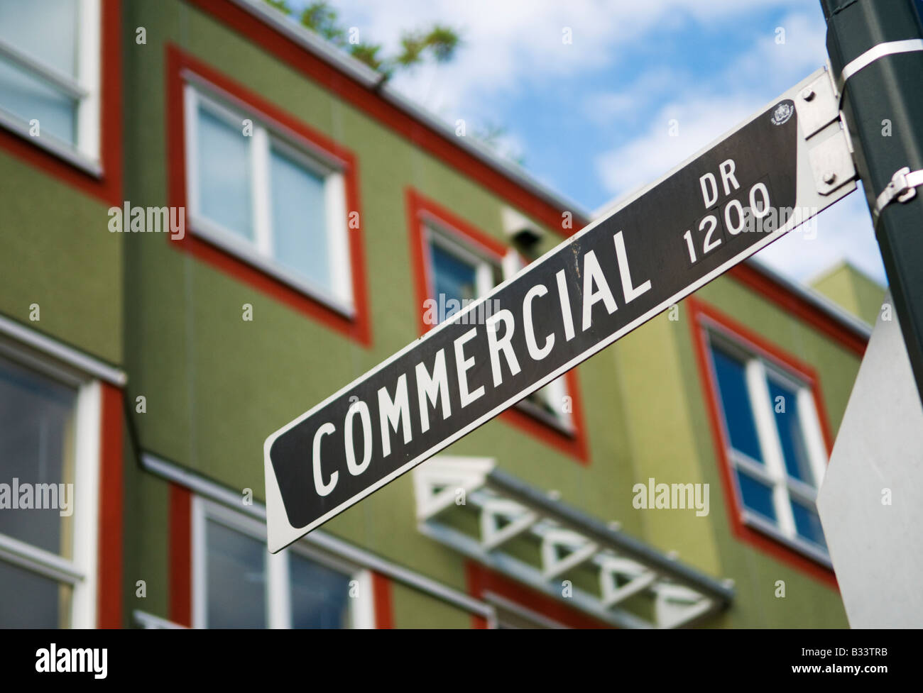 "Street sign for the funky Commercial Drive neighbourhood Vancouver ...