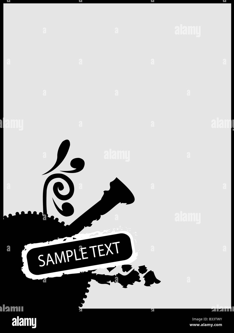 swirly circle and text-template Stock Photo - Alamy