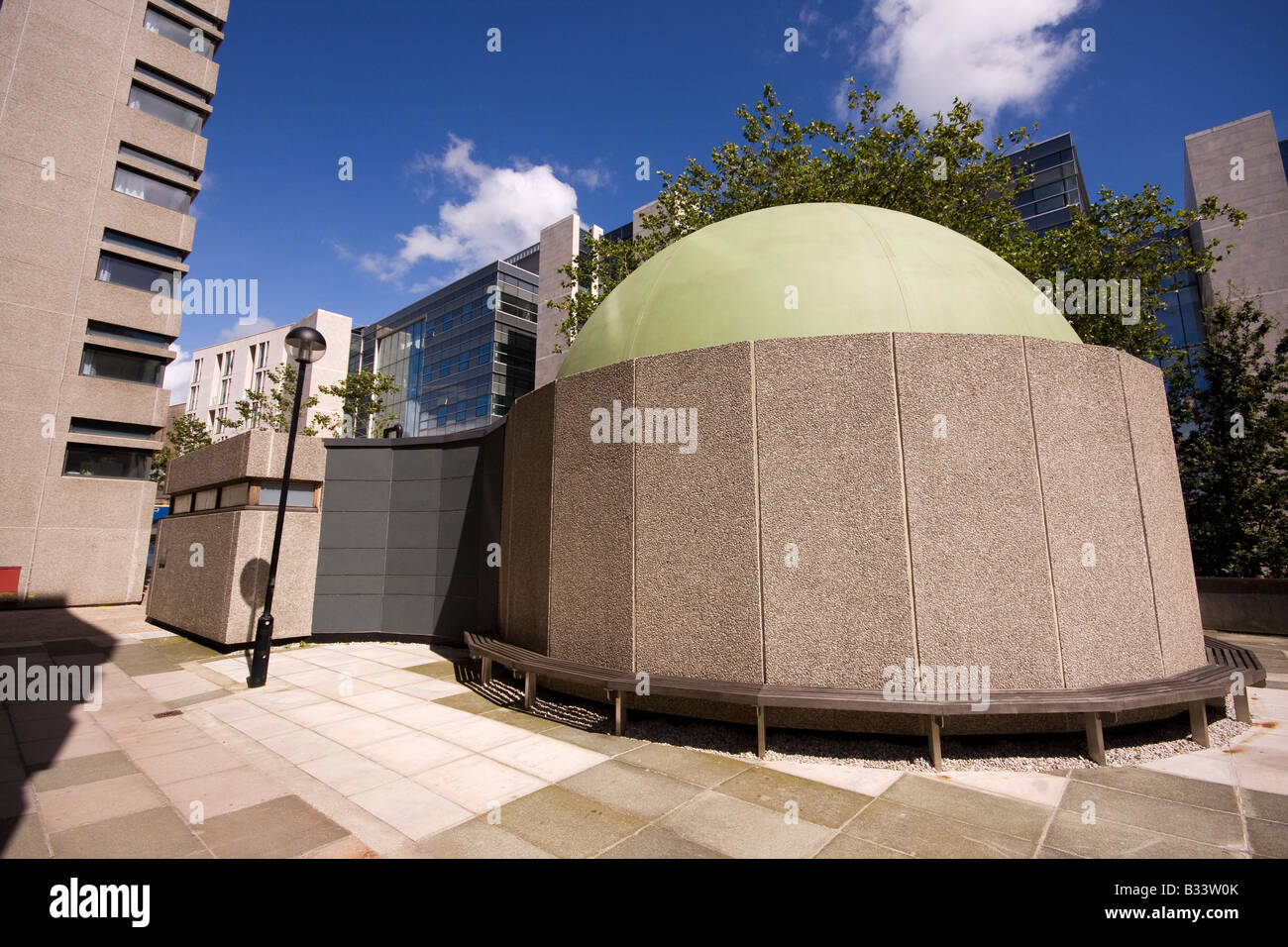 The planeterium building on the campus of the University of Plymouth ...