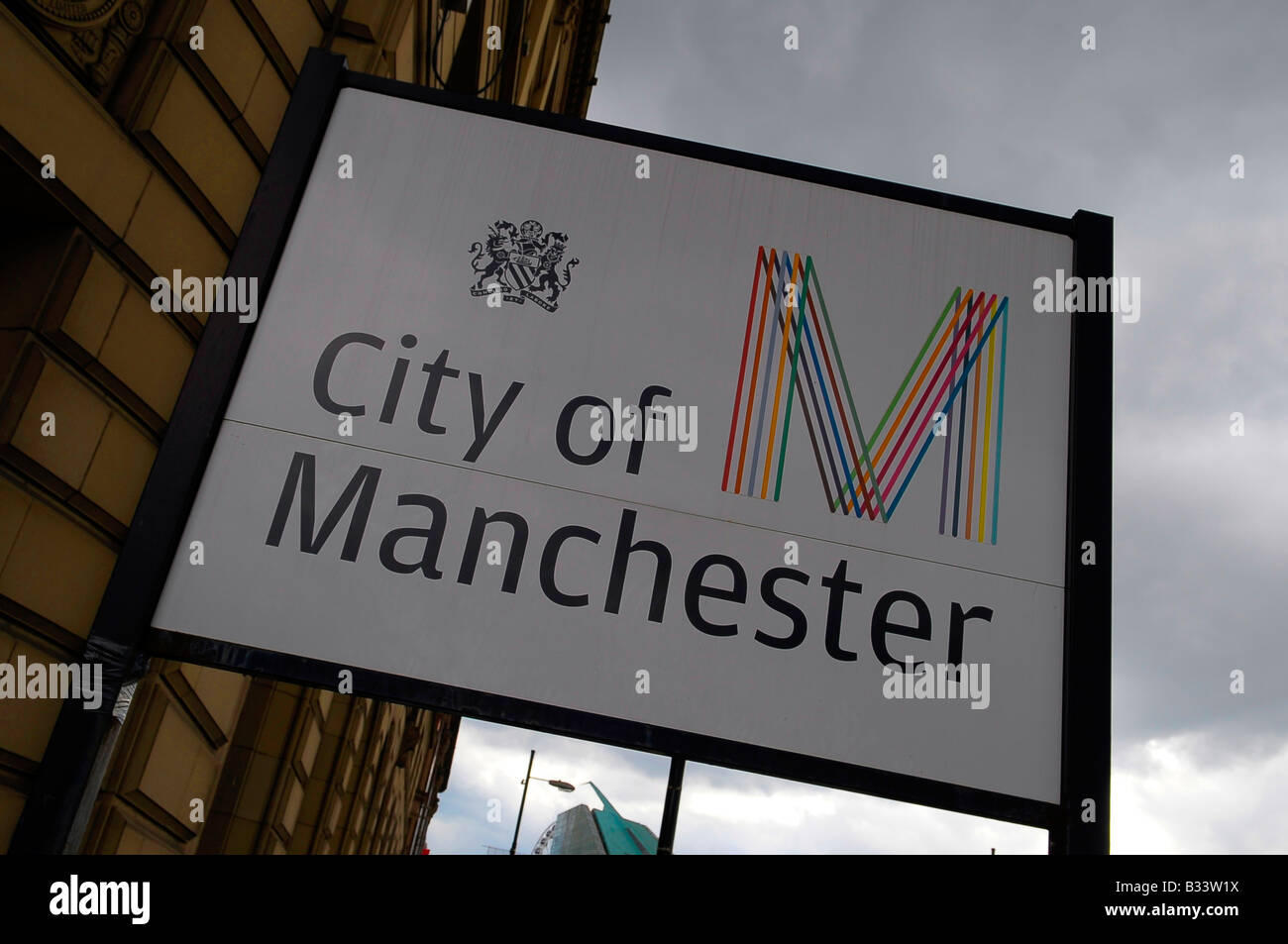 city of manchester sign street peter saville design M travel tourism ...