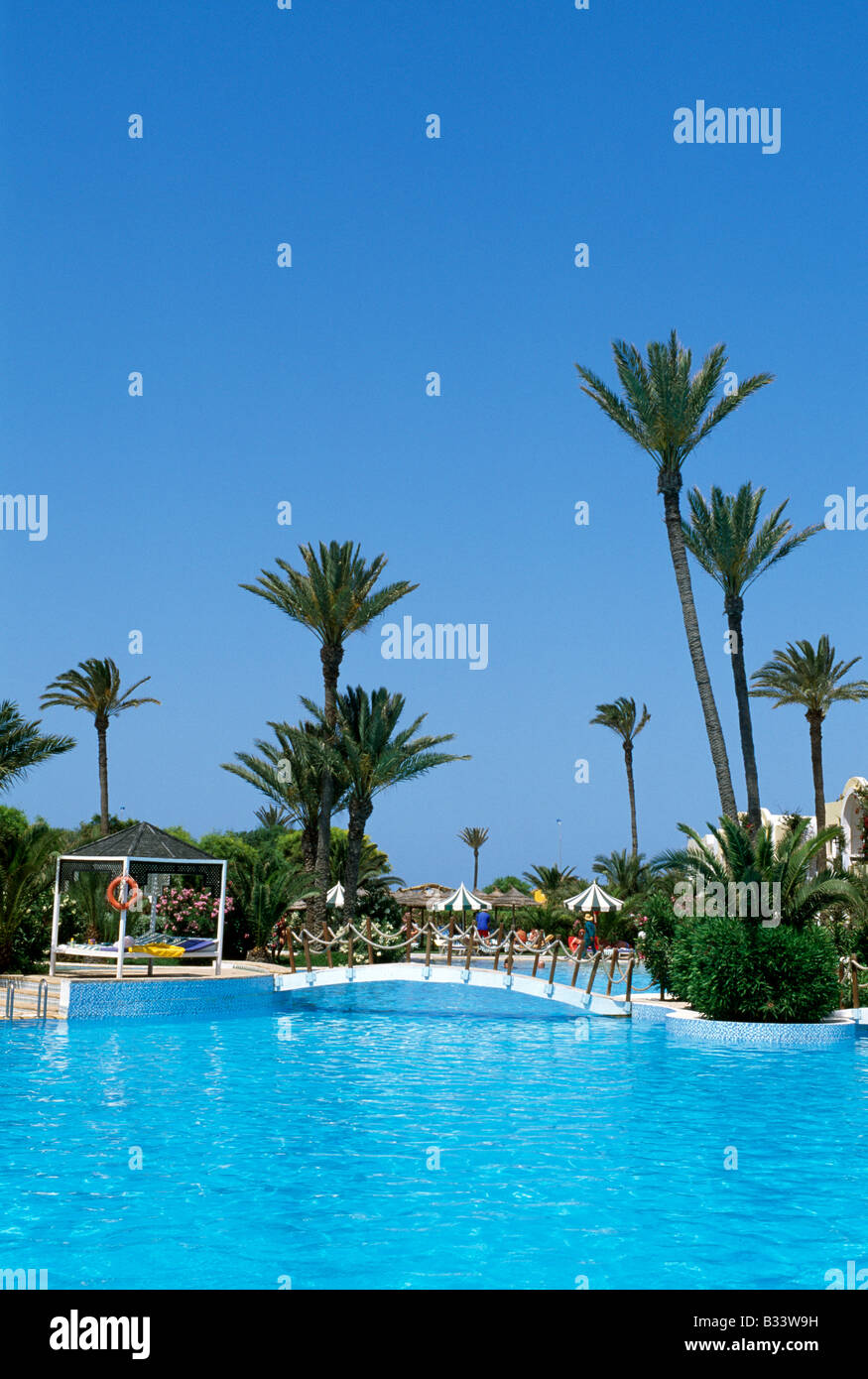Hotel Holiday Beach in Sidi Mahres Djerba Island Tunisia Stock Photo ...