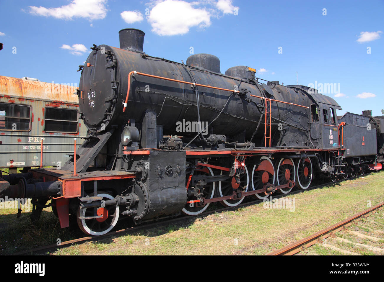 Old steam engine locomotive Stock Photo - Alamy