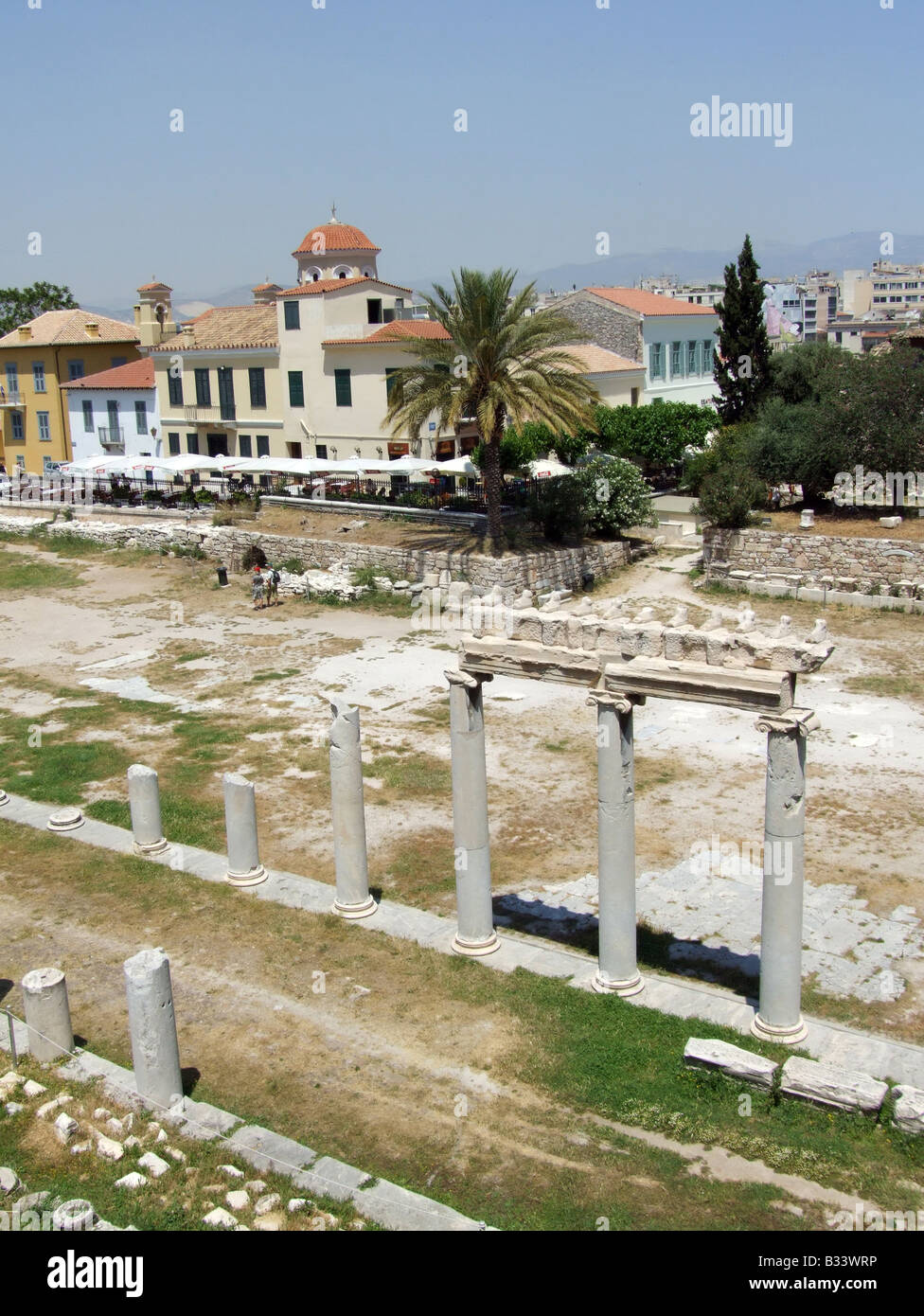 Greek temple by tower of the winds athens hi-res stock photography and ...