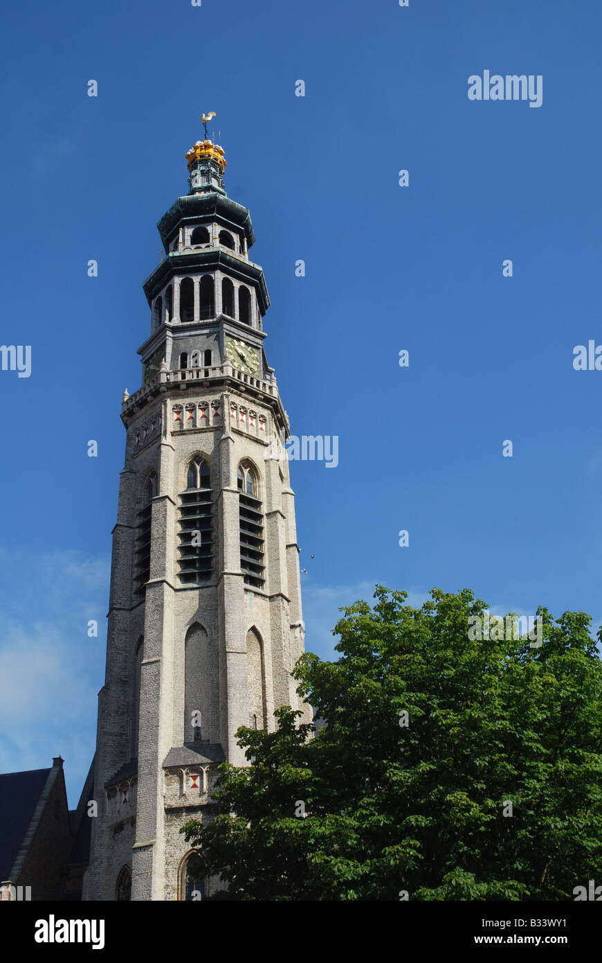 Lange Jan tower in town centre Middelburg Zeeland Netherlands Stock ...