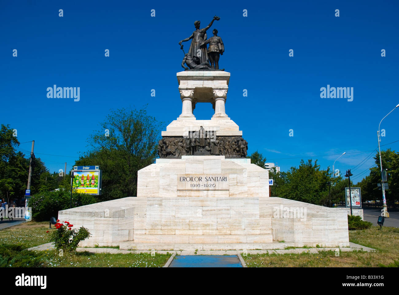Eroilor Sanitari monument in Bucharest Romania Europe Stock Photo - Alamy
