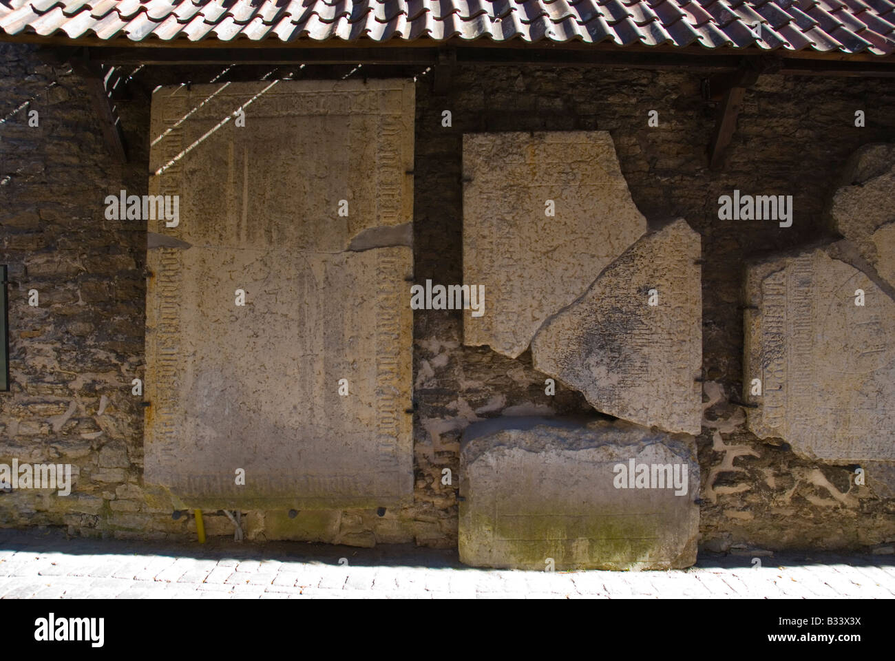 Ancient tombstones from St Catherines dominican friary along St ...