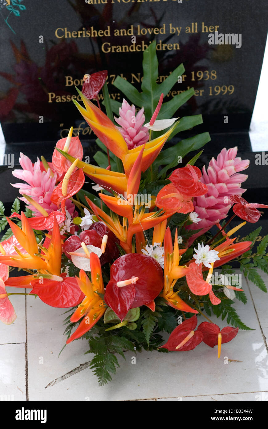 grave, avarua cicc, rarotonga cook islands Stock Photo - Alamy