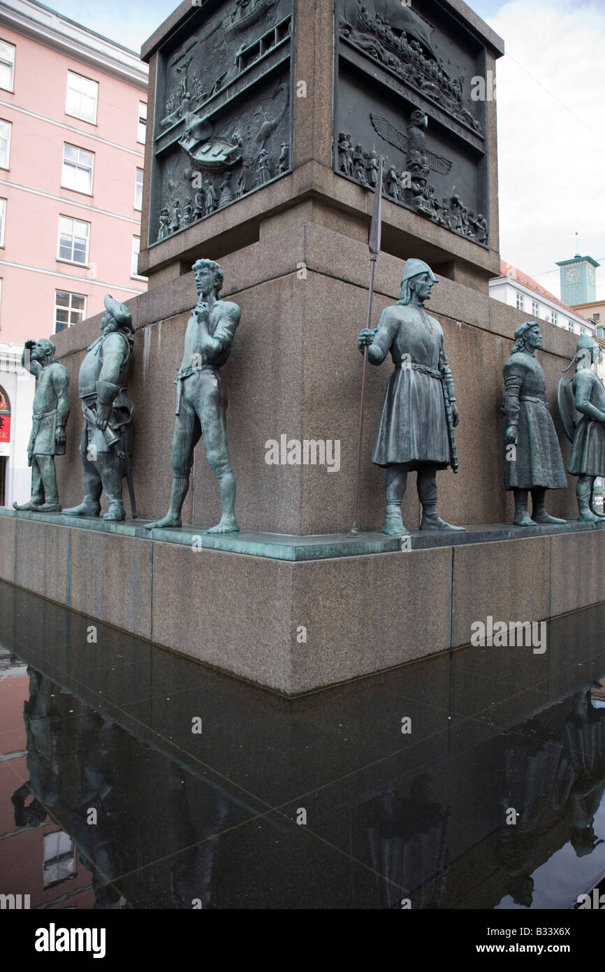 Statue In City Of Bergen Stock Photos & Statue In City Of Bergen Stock ...