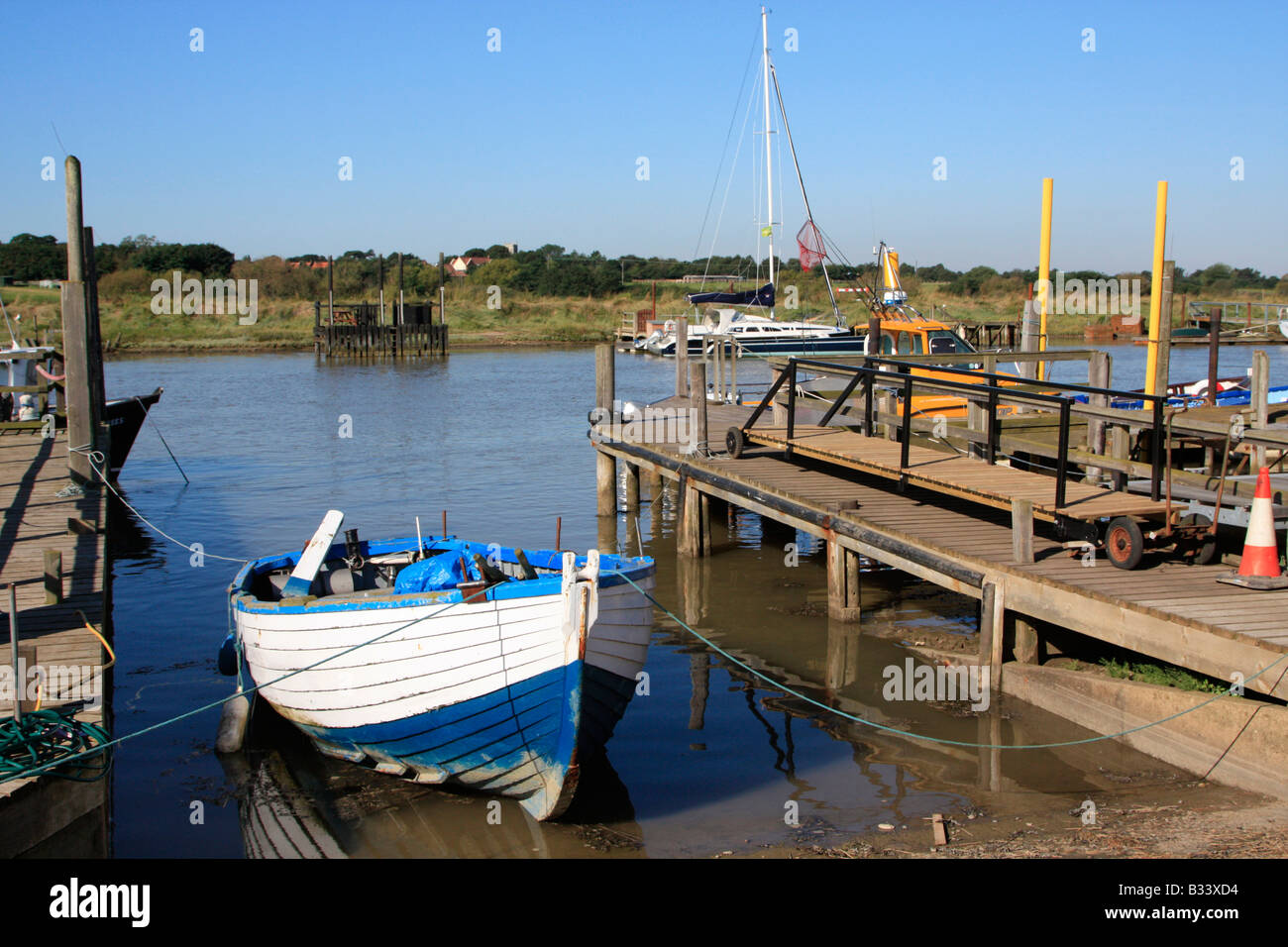 river blyth southwold harbour quayside suffolk england Stock Photo - Alamy