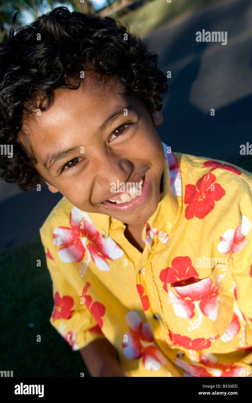 Polynesian boy hi-res stock photography and images - Alamy