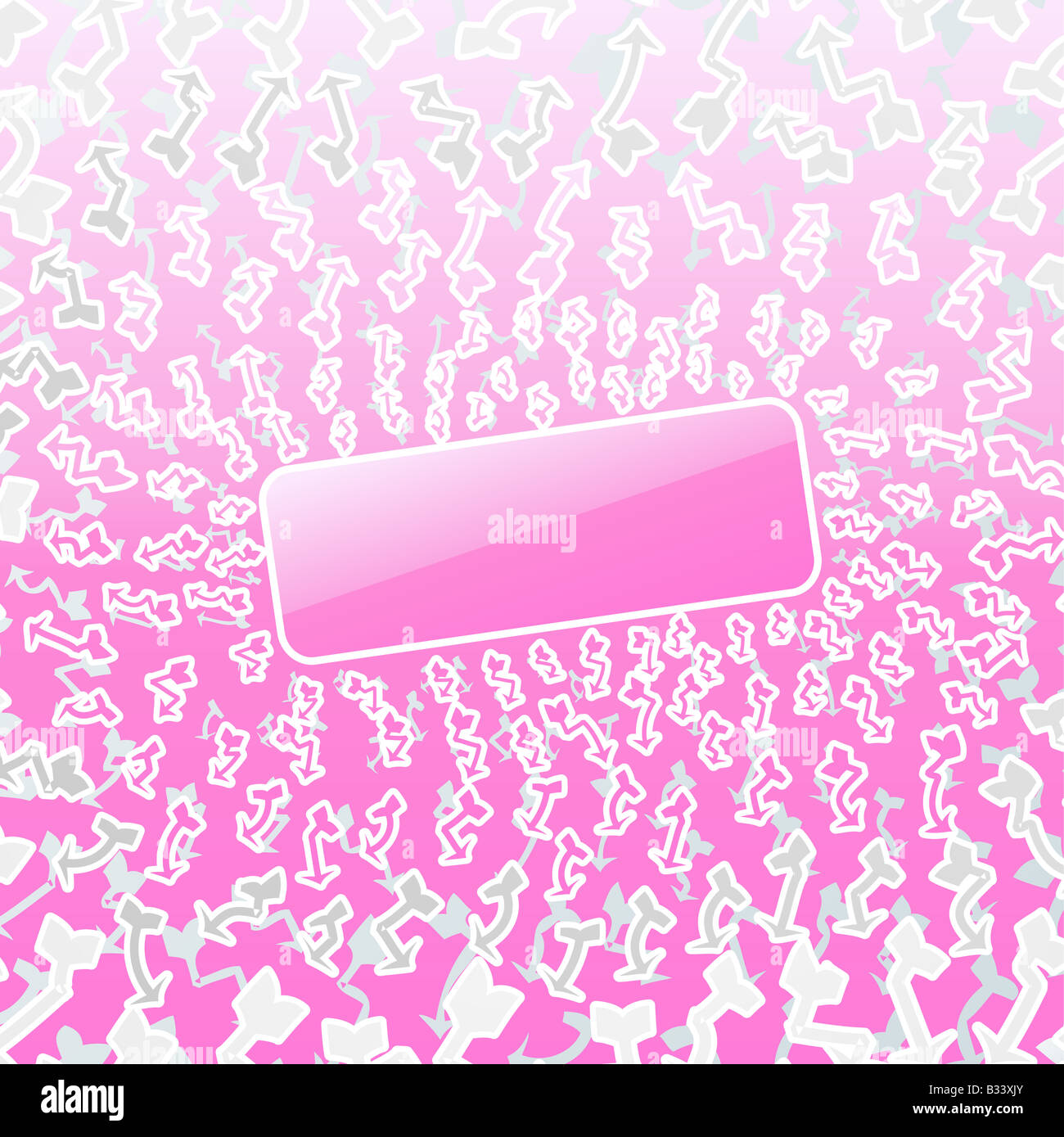 Vector illustration of hundreds of crazy arrows pointing outwards with ...