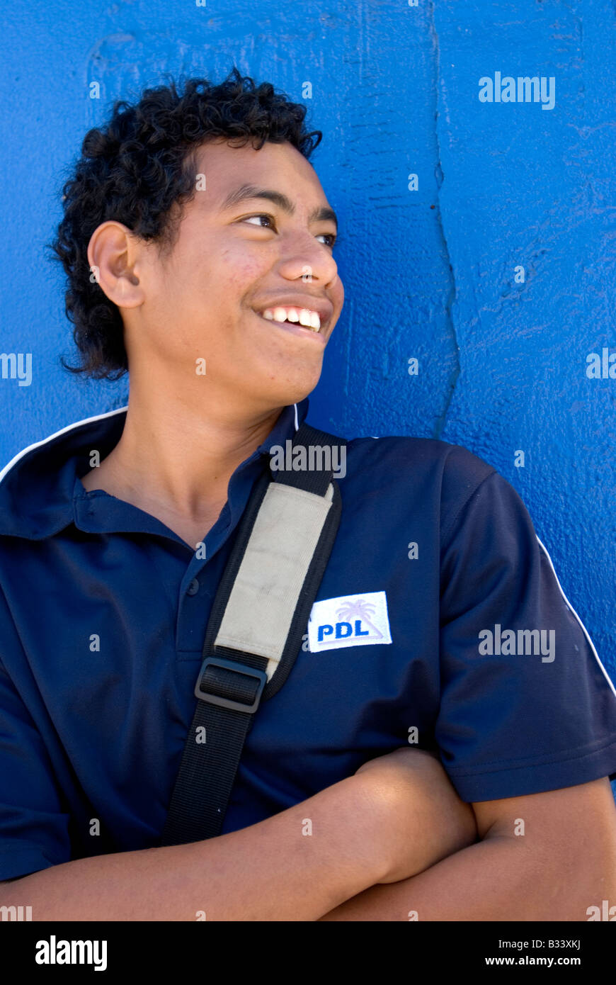 young man in avarua rarotonga cook islands Stock Photo - Alamy