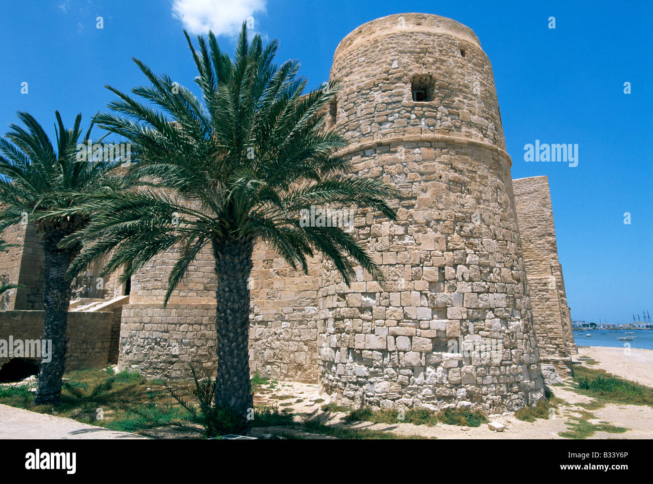 Ghazi Mustafa Castle in Houmt Souk Djerba Island Tunisia Stock Photo ...