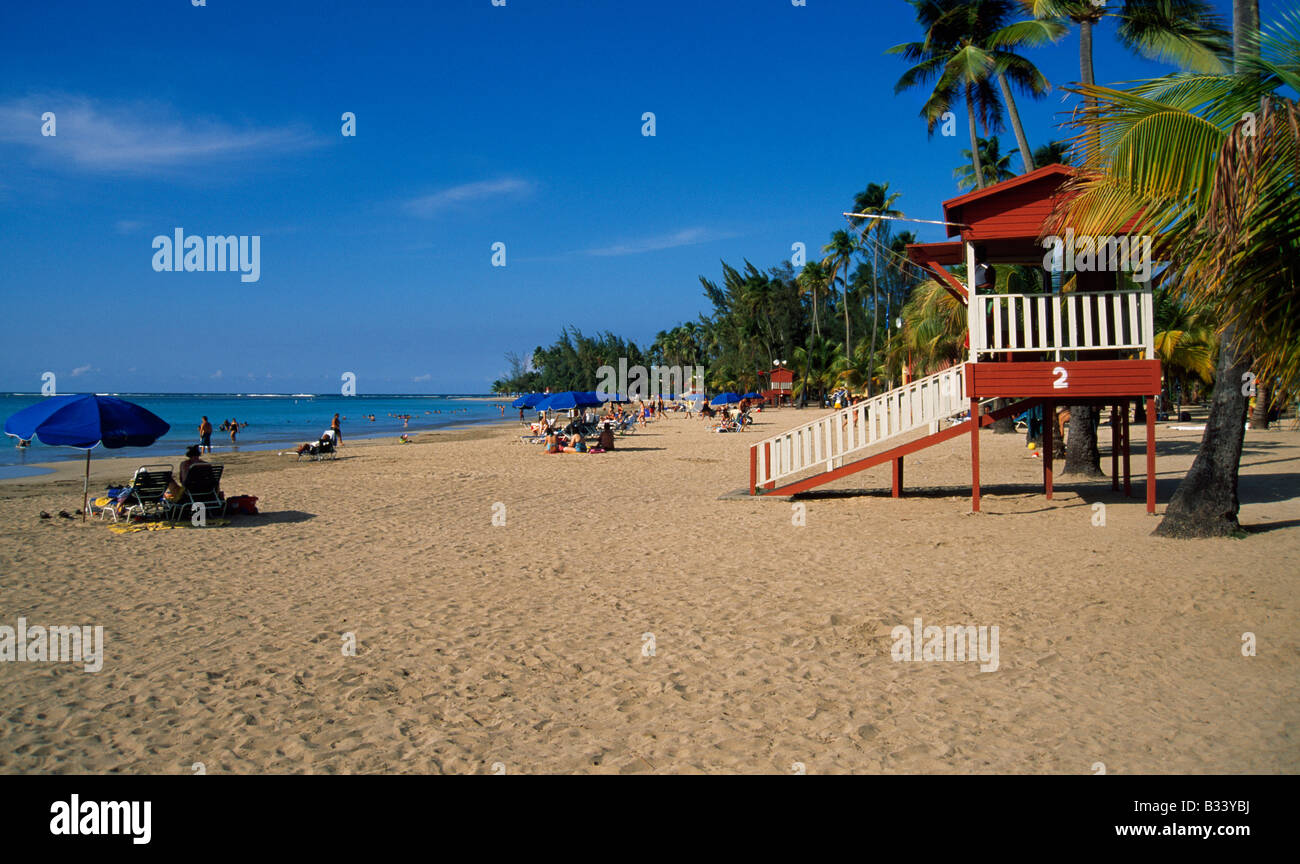 Luquillo Beach Puerto Rico Caribbean Stock Photo - Alamy