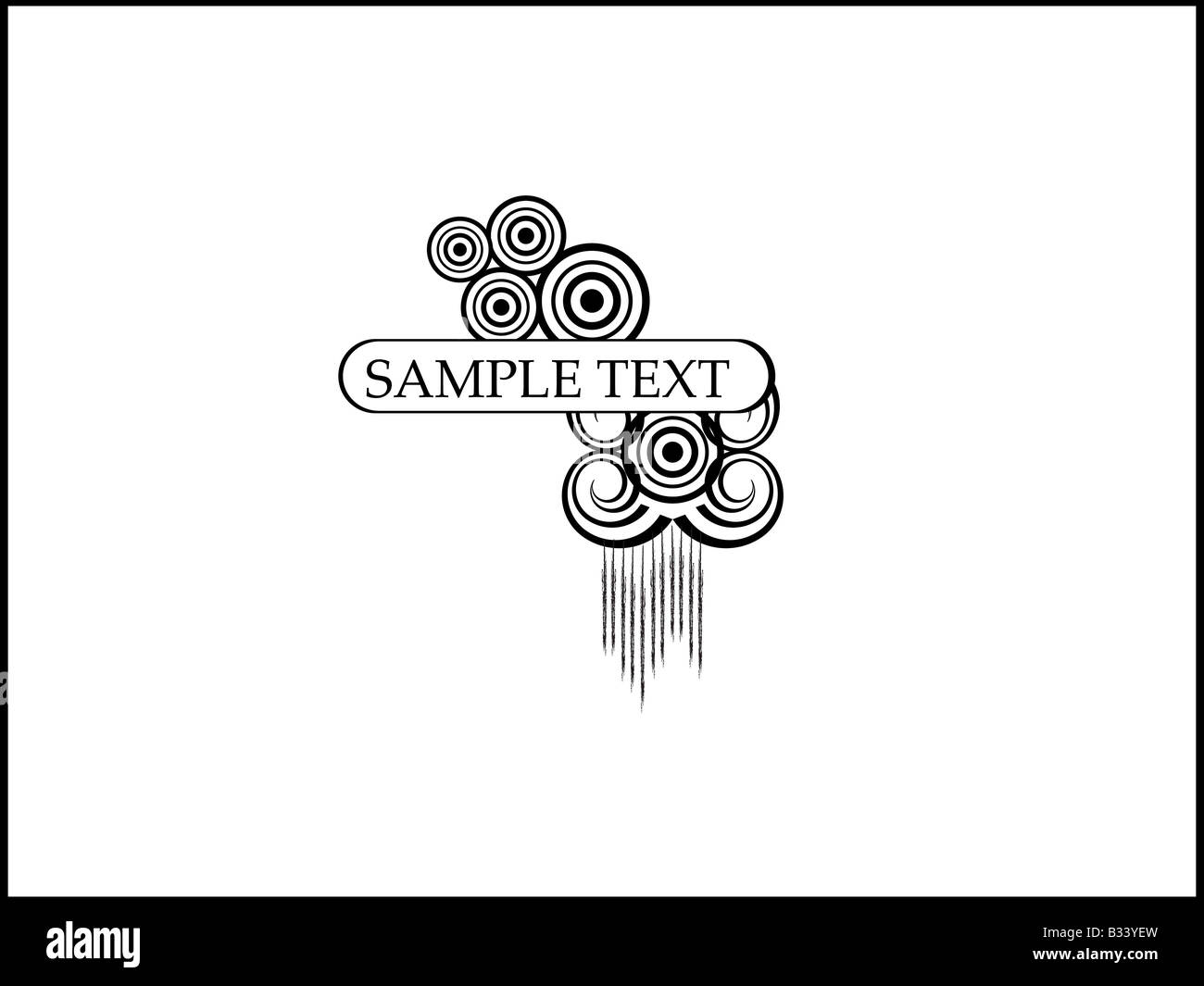 text-template with circles Stock Photo - Alamy