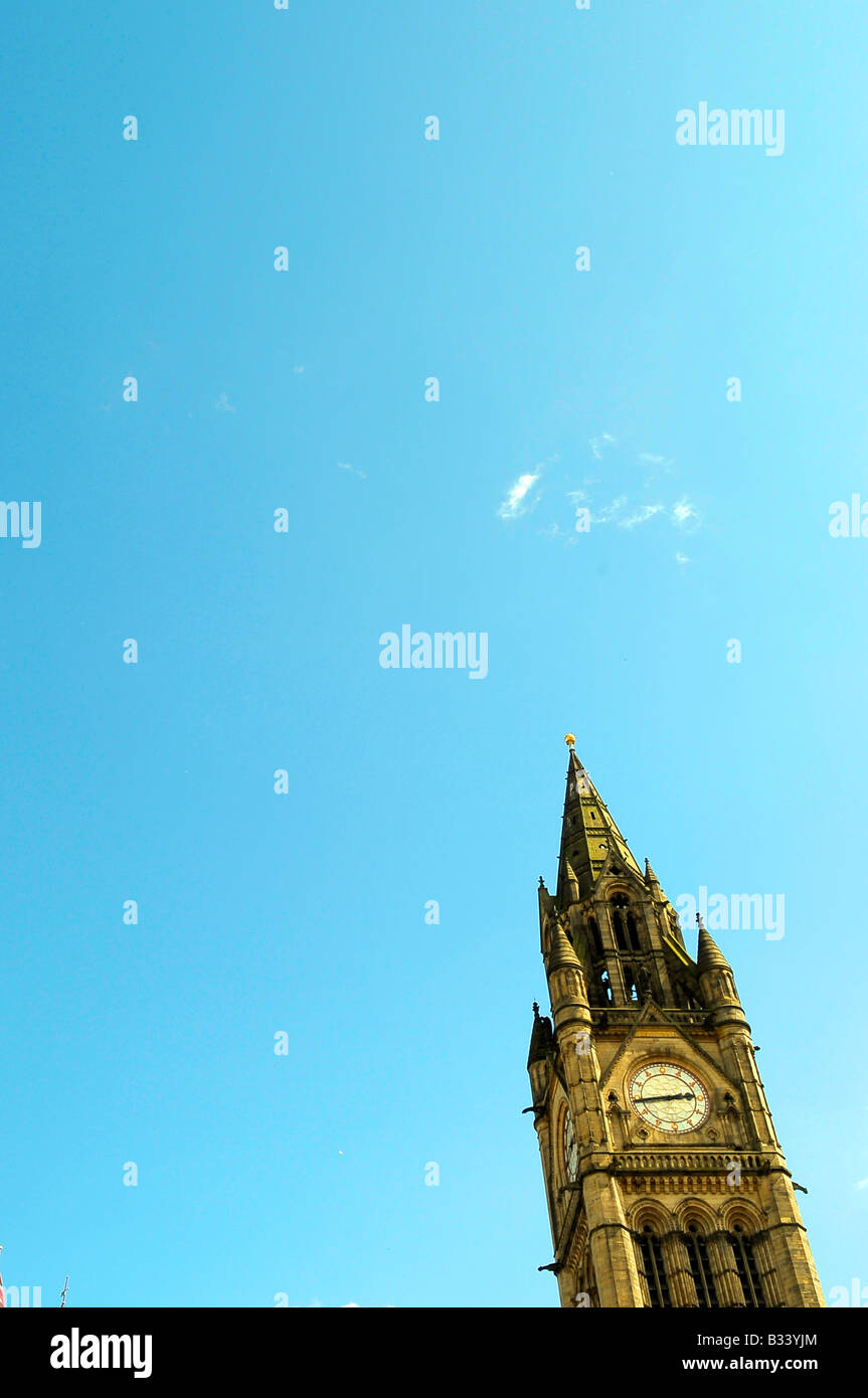 manchester town hall blue sky summer government politics building ...