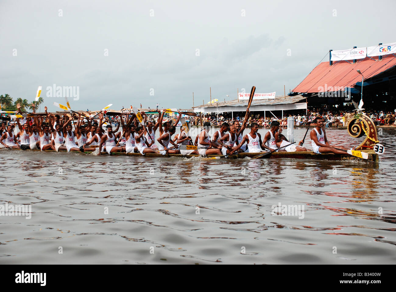 Nehru Trophy boat race at Alleppey,Kerala,India Stock Photo - Alamy