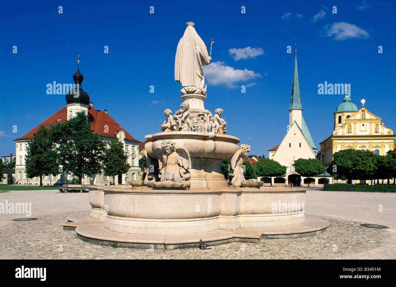 Kapellplatz Altoetting Lower Bavaria Bavaria Germany Stock Photo - Alamy