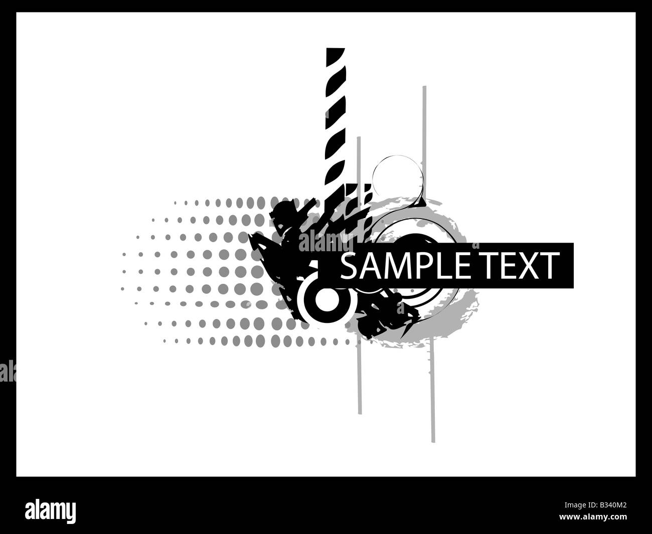 gungy sample text with stripes Stock Photo - Alamy