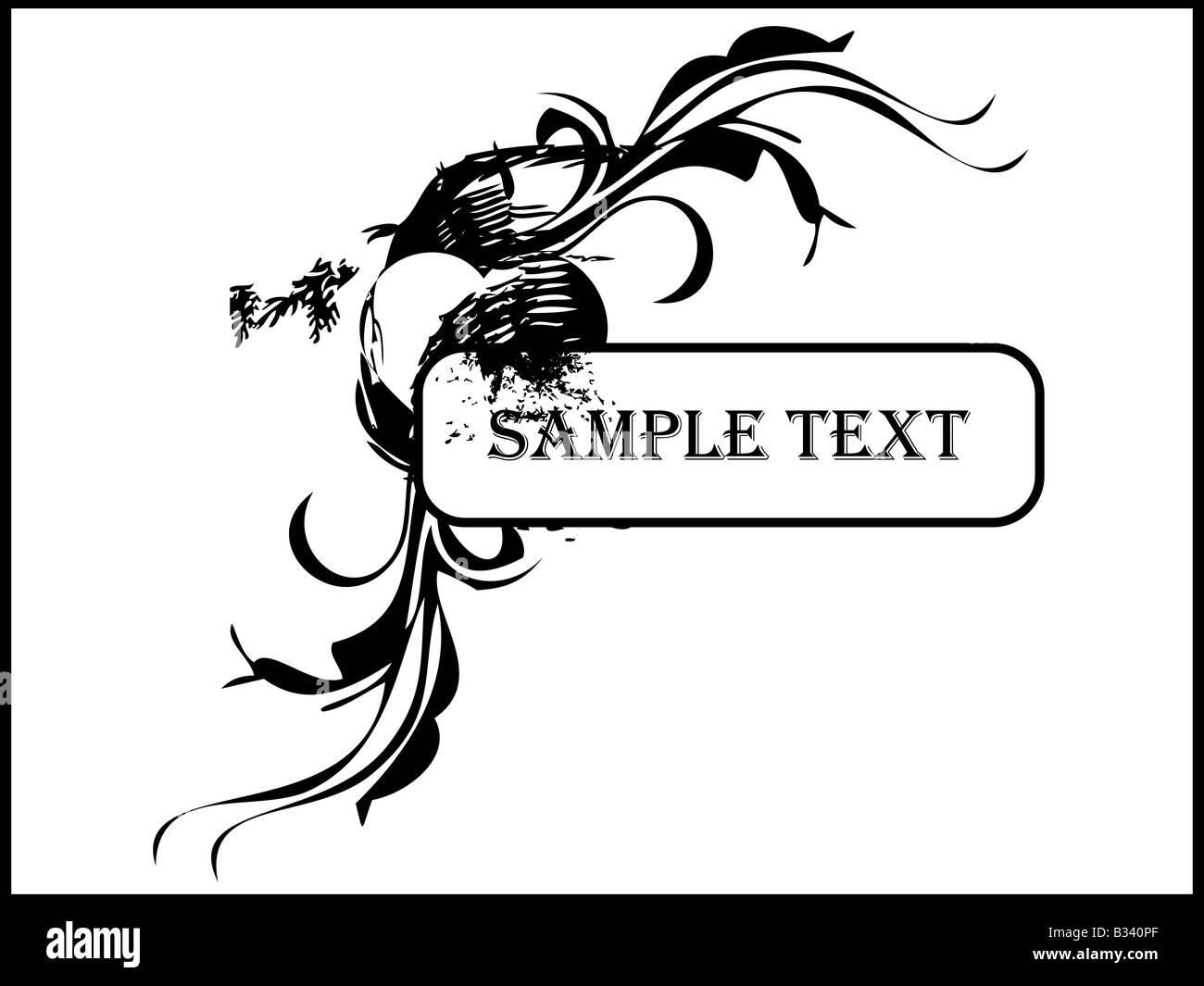 floral sample text Stock Photo - Alamy