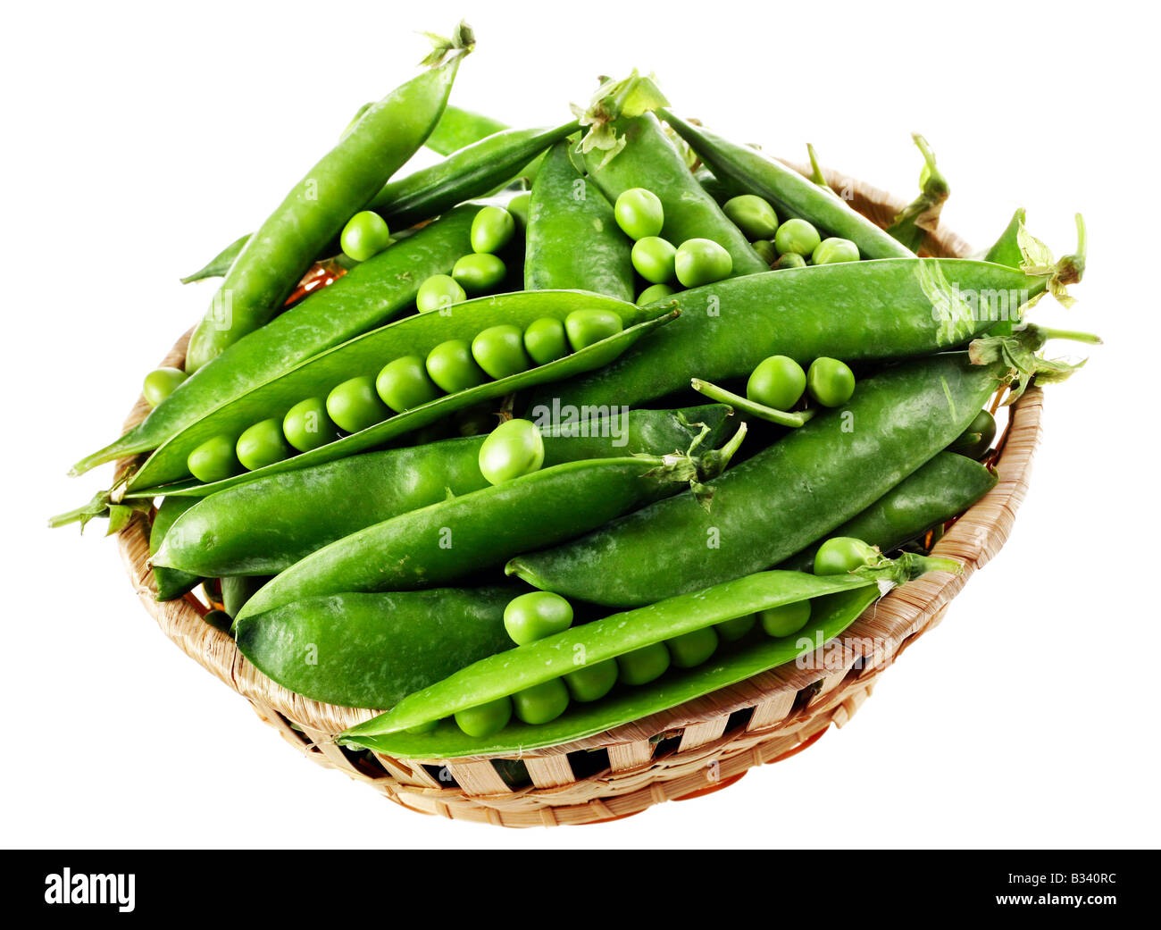 Green peas vegetable with seed on white Stock Photo - Alamy