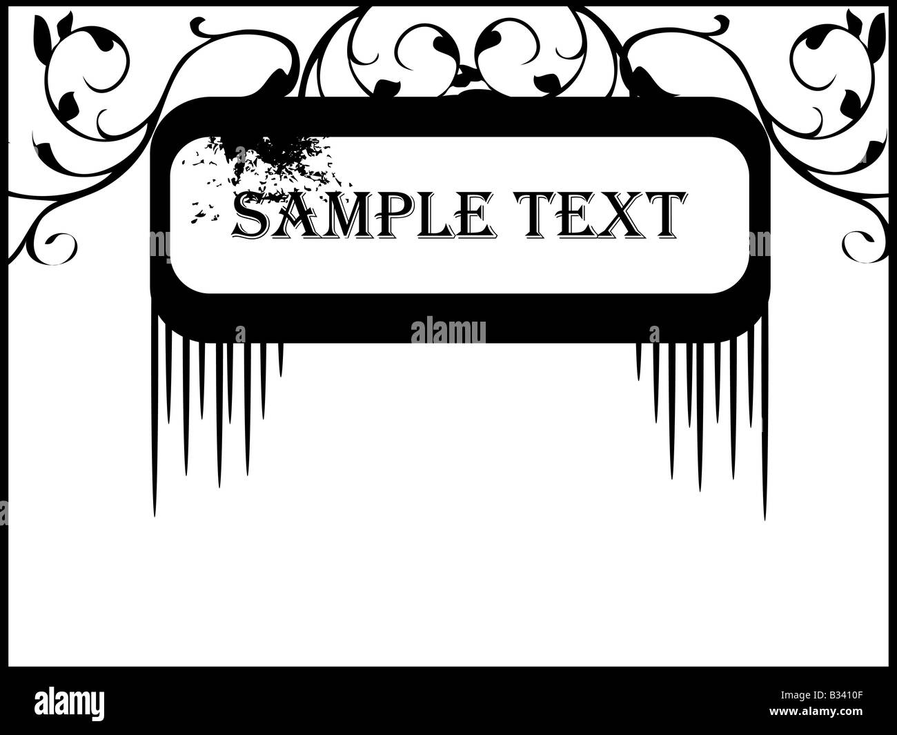 floral sample text Stock Photo - Alamy