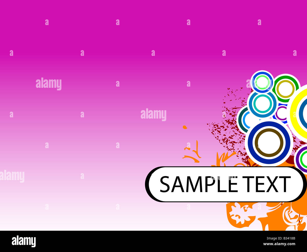 text-box with circles Stock Photo - Alamy