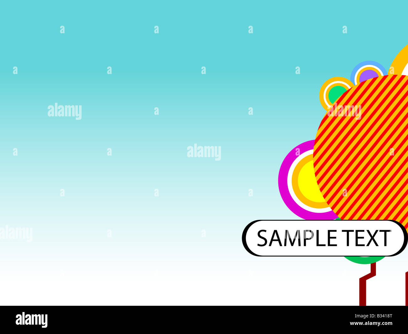 striped circle with text-box Stock Photo - Alamy