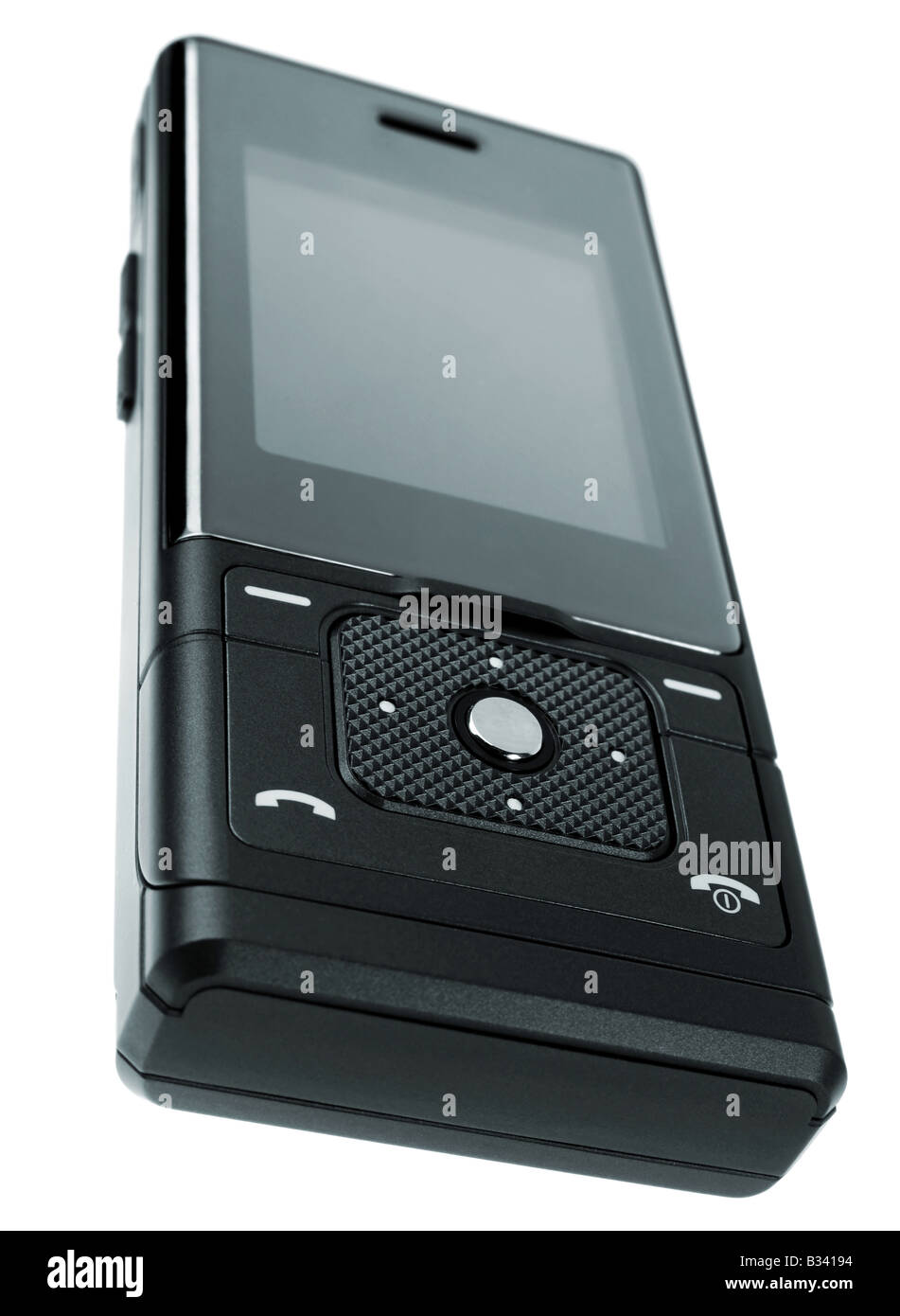 Gray mobile phone isolated on white background Stock Photo - Alamy