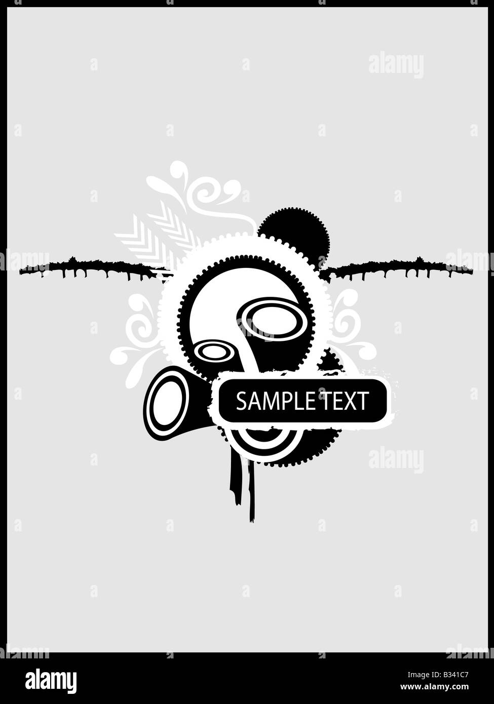 stained circle with text-template Stock Photo - Alamy