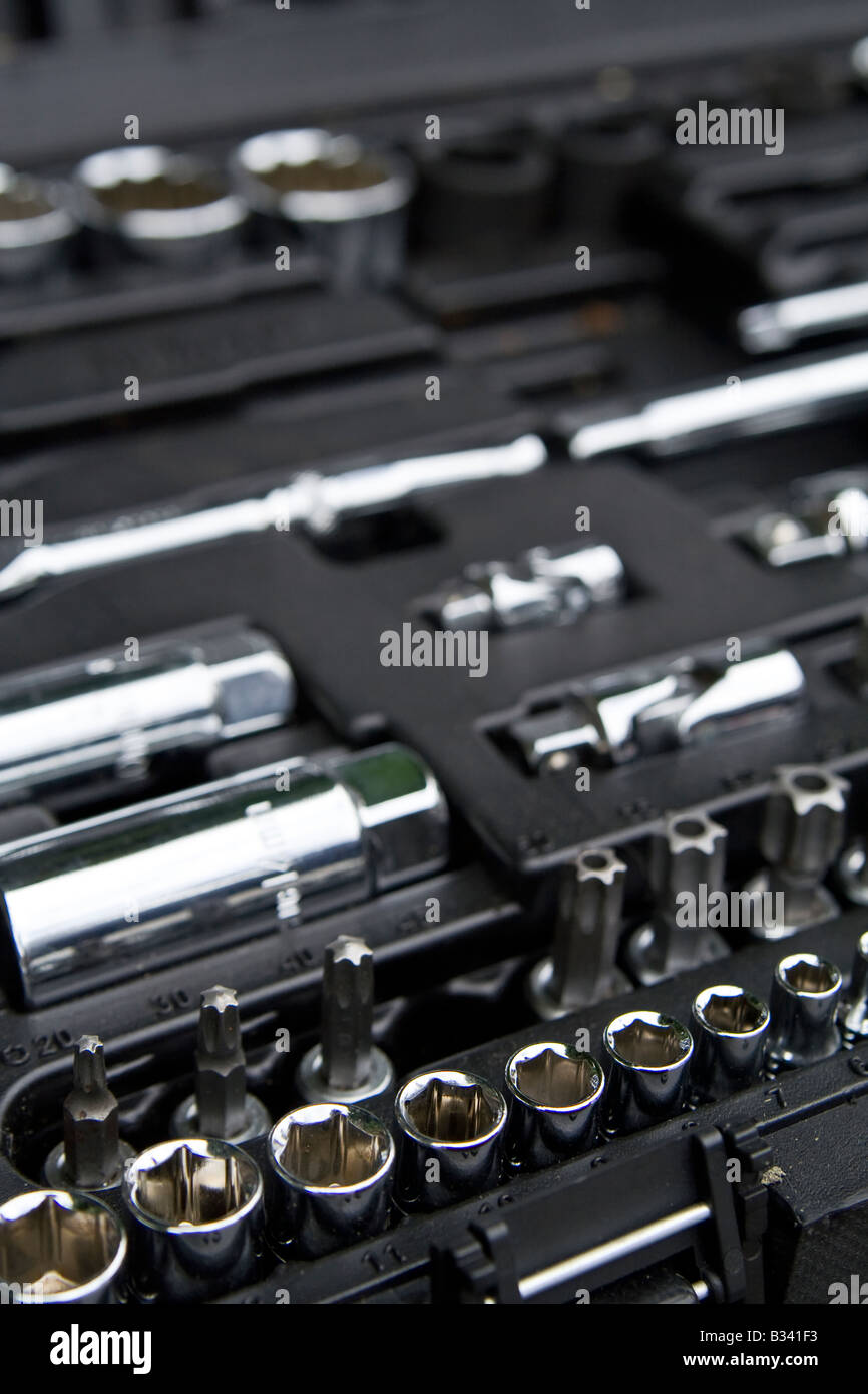 A socket set, UK Stock Photo - Alamy