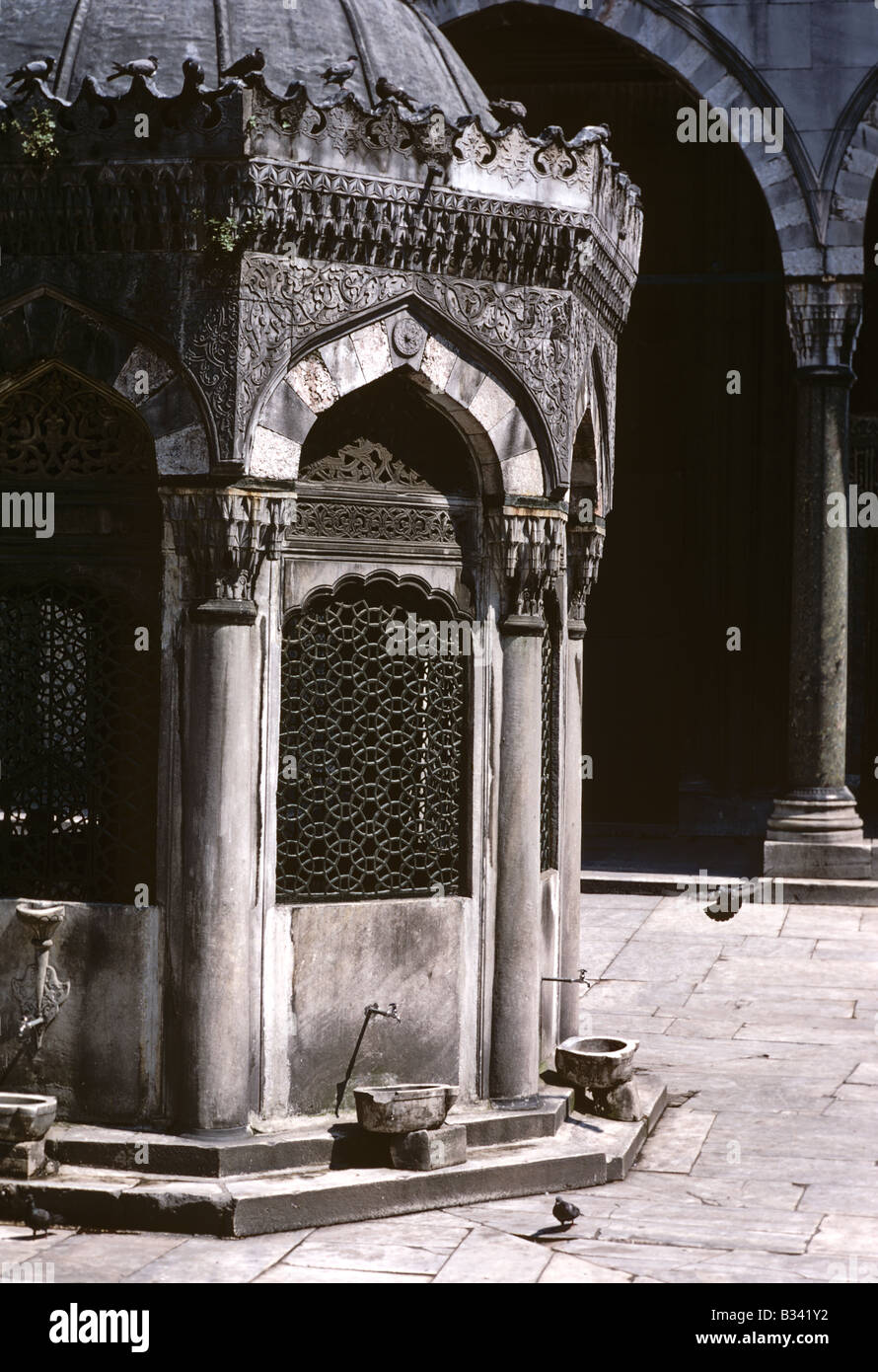 Ablutions Fountain In Courtyard Mosque High Resolution Stock ...