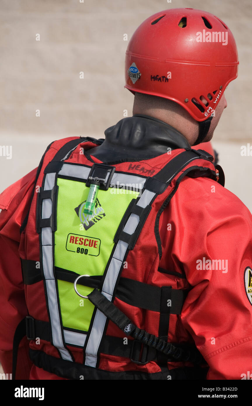 Member of the Northern Ireland Fire Service, Emergency Rescue Team from ...