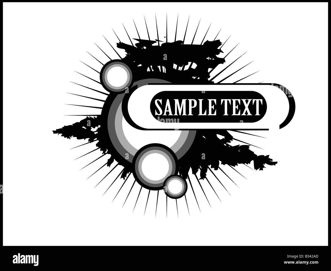 sample text on grungy background Stock Photo - Alamy