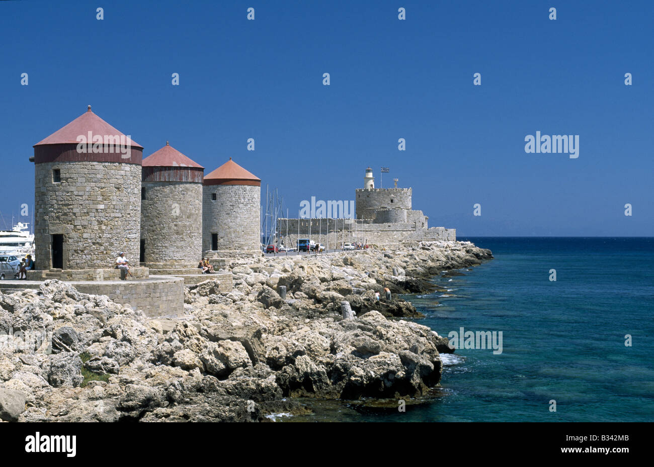 Mandraki harbors hi-res stock photography and images - Alamy