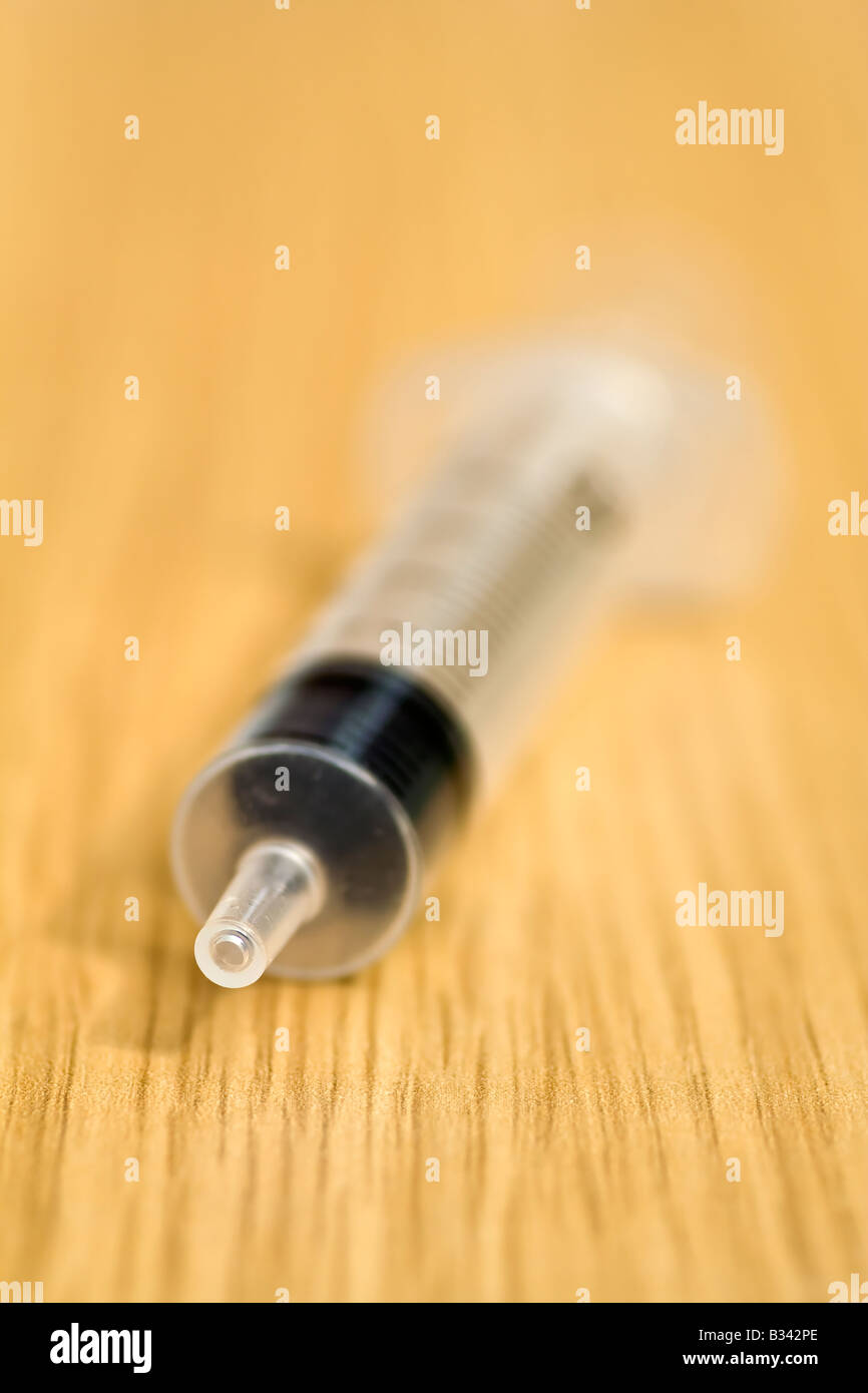 An empty syringe, UK Stock Photo - Alamy