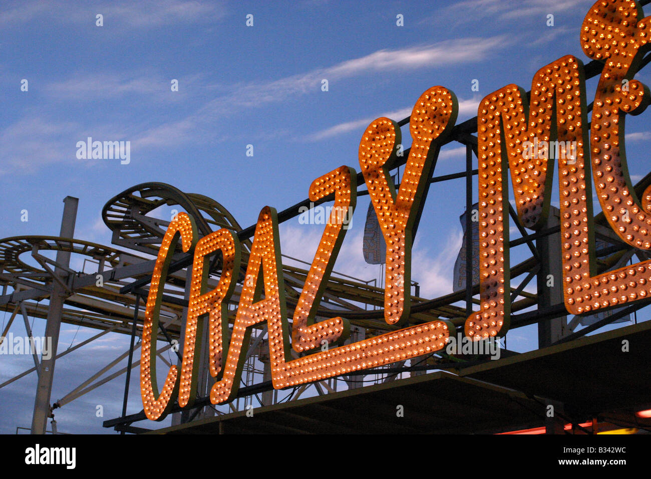 Fairground ride Palace Pier Brighton UK Stock Photo - Alamy