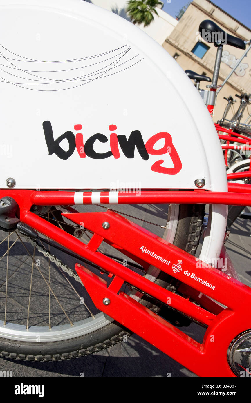 Bicing bike in Barcelona, Catalunya, Spain Stock Photo - Alamy