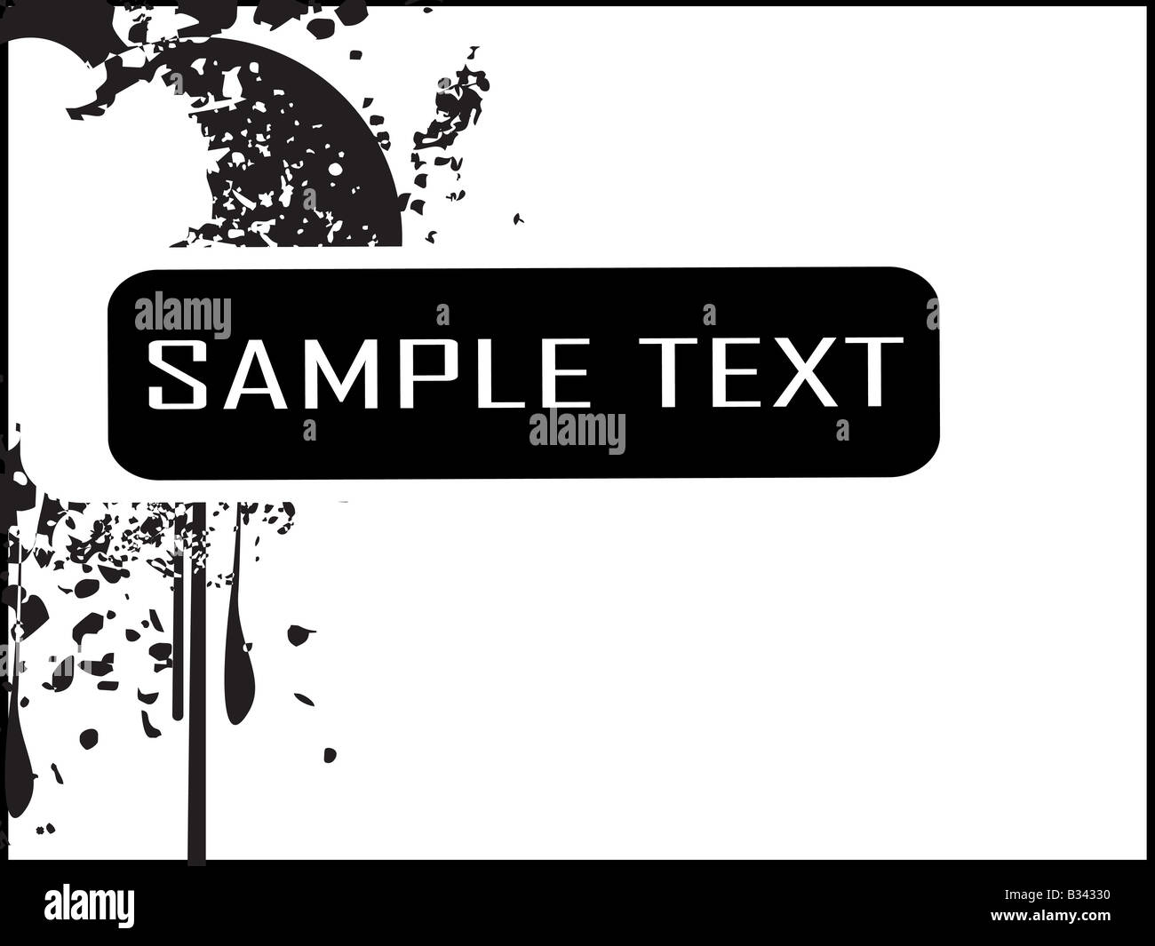 sample text with grunge on isolated background Stock Photo - Alamy