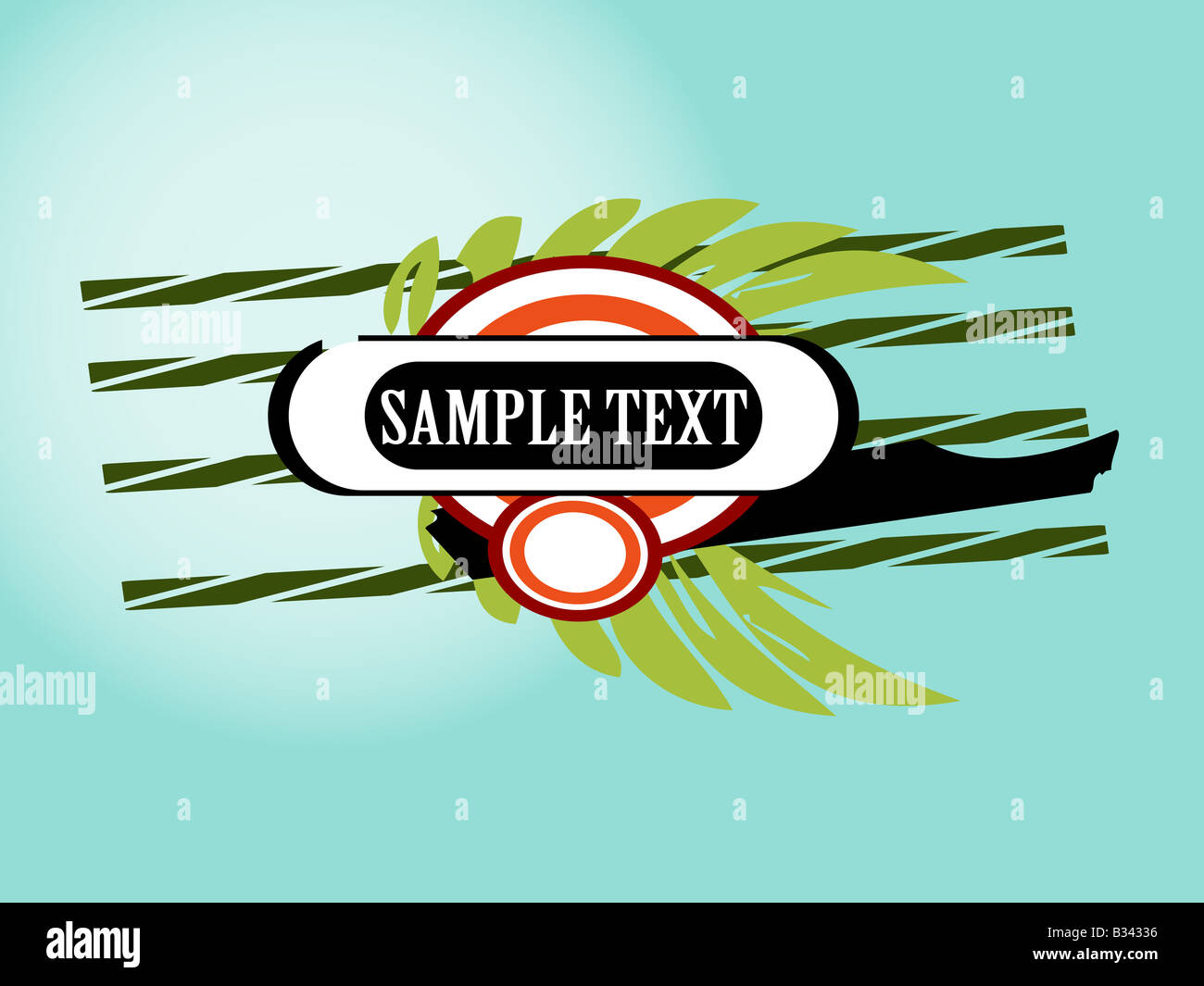 circular design with wings Stock Photo - Alamy