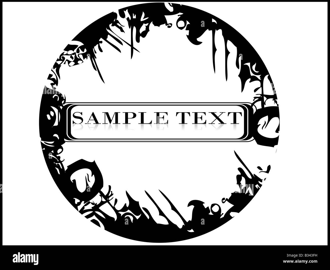 grungy circular design Stock Photo - Alamy