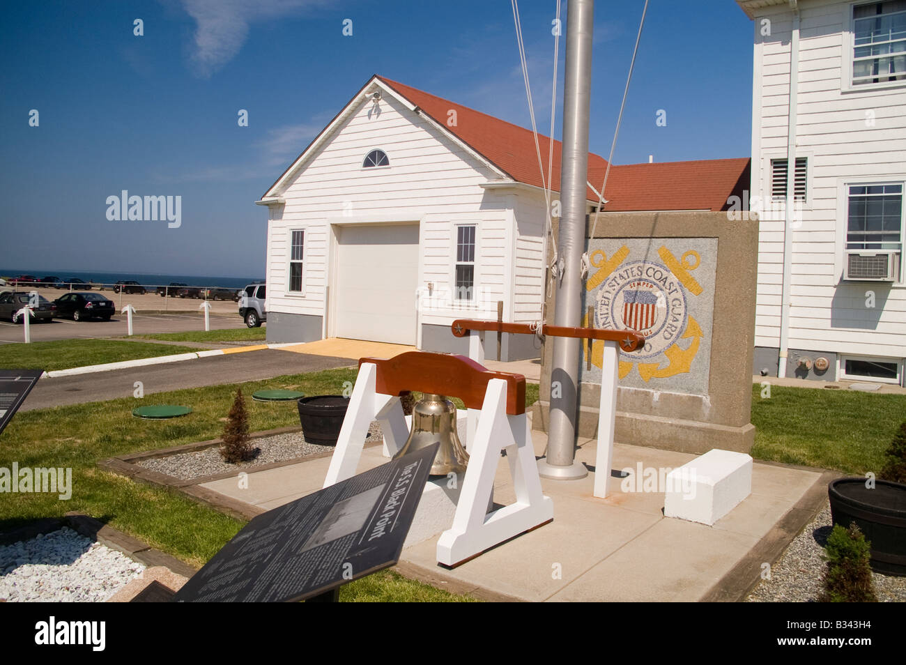 Rhode Island Lighthouse at Point Judith Stock Photo - Alamy