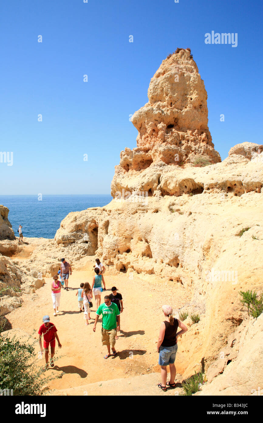 cliffs near Algar Seco, Algarve, Portugal Stock Photo - Alamy